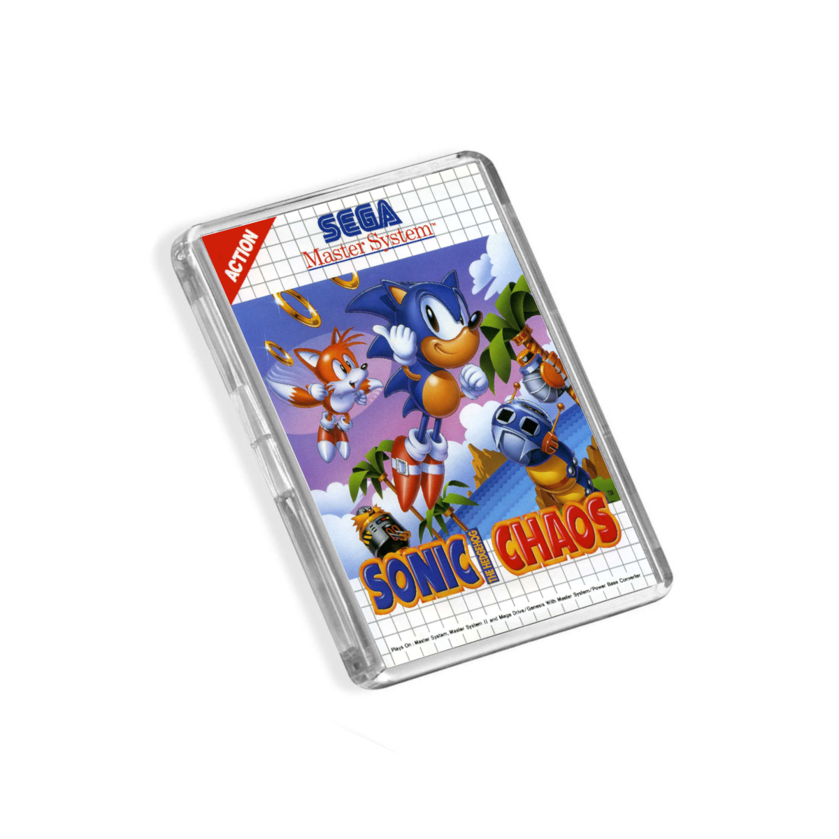 Sonic the Hedgehog Chaos Master System-Inspired Magnet