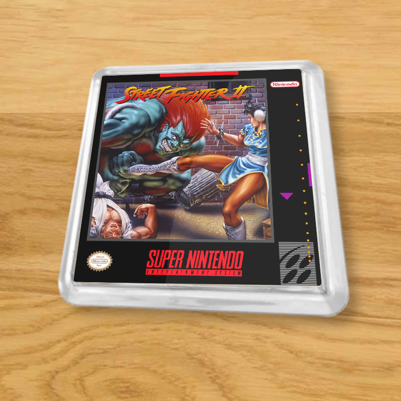 Street Fighter II Coaster - Super Nintendo SNES-Inspired Coaster